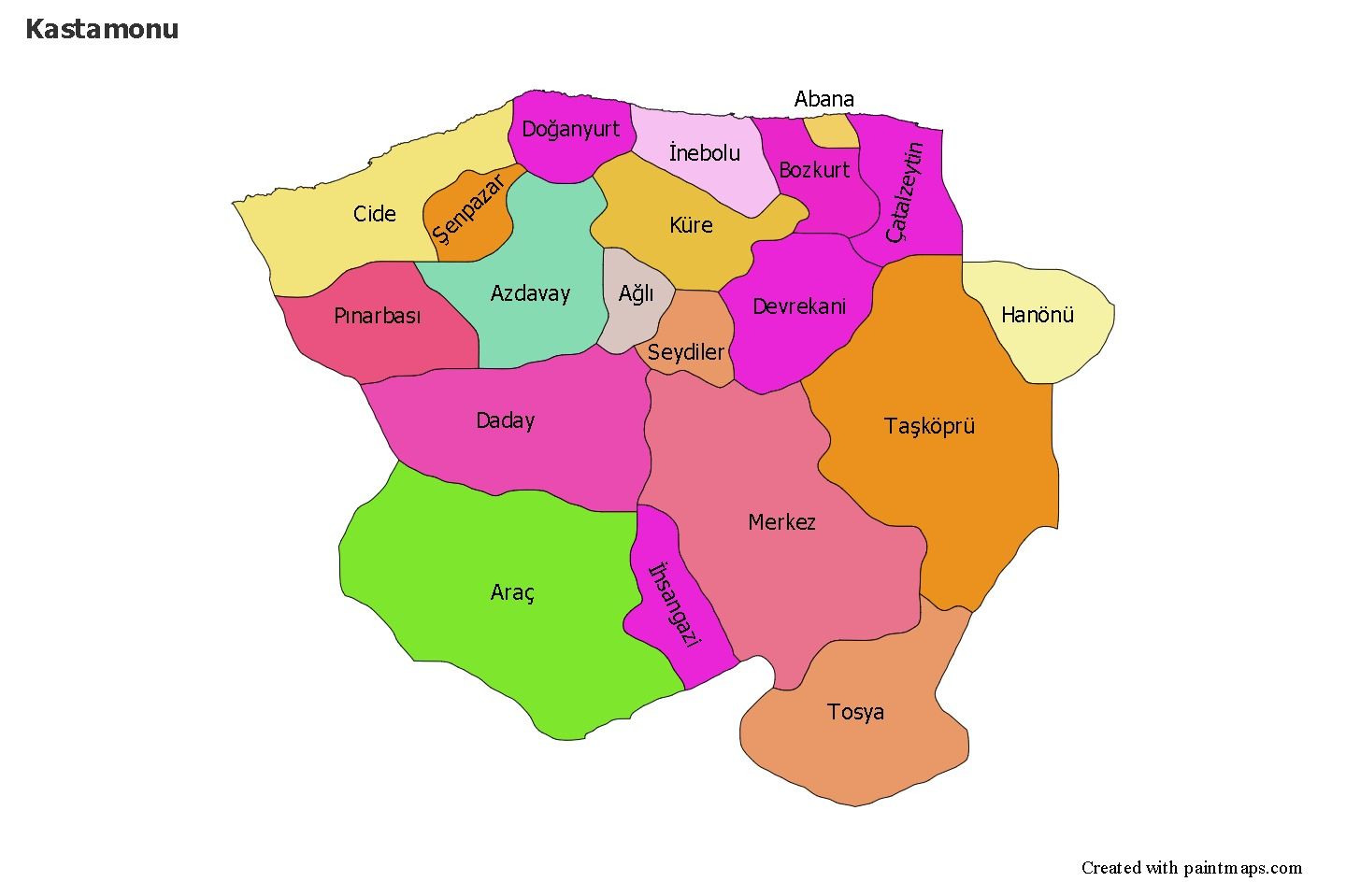 Kastamonu İlçeleri, Kastamonu’nun kaç ilçesi var? - Kastamonu İstiklal ...